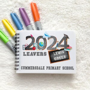 School Leavers 2024 Book, End of Term Autograph Book, Primary School ...