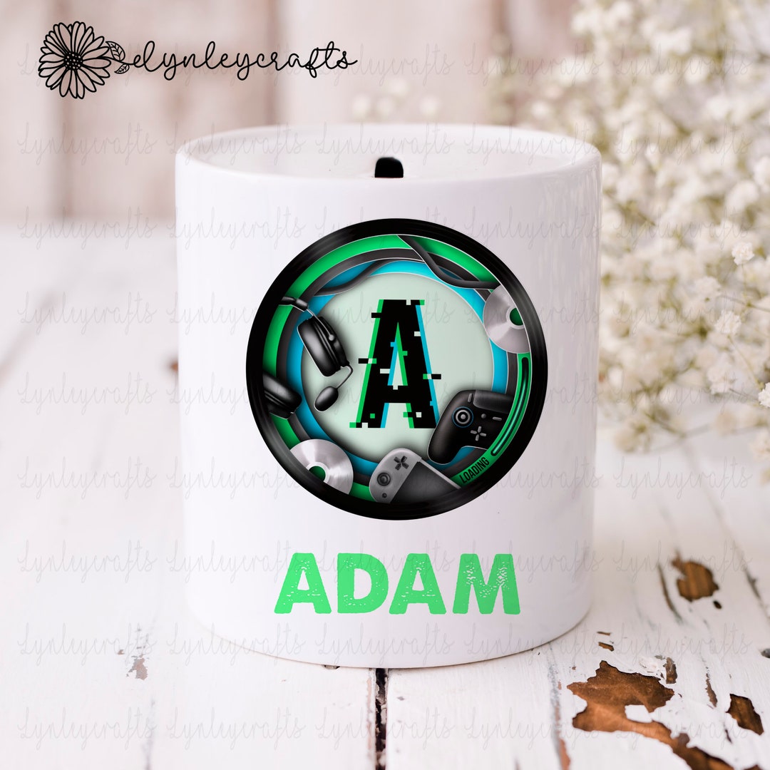 Personalised Gamer Money Box, Gamer Savings Pot, Gaming Gifts for Boys ...