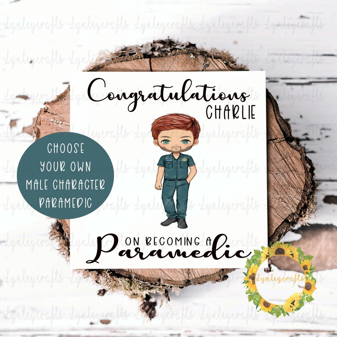 Paramedic Congratulations Card, Newly Qualified Paramedic Gift ...