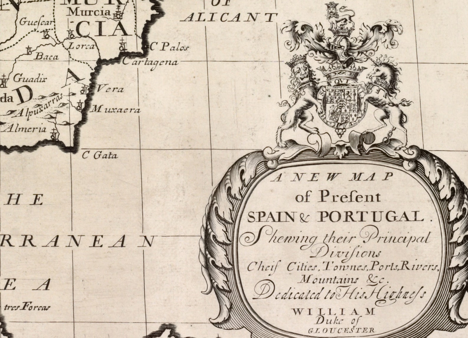 Vintage Map of Spain Digital Download Old Spain Portugal France Wall ...