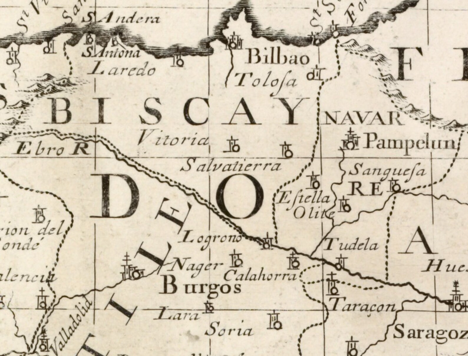Vintage Map of Spain Digital Download Old Spain Portugal France Wall ...
