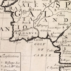 Vintage Map of Spain Digital Download Old Spain Portugal France Wall ...