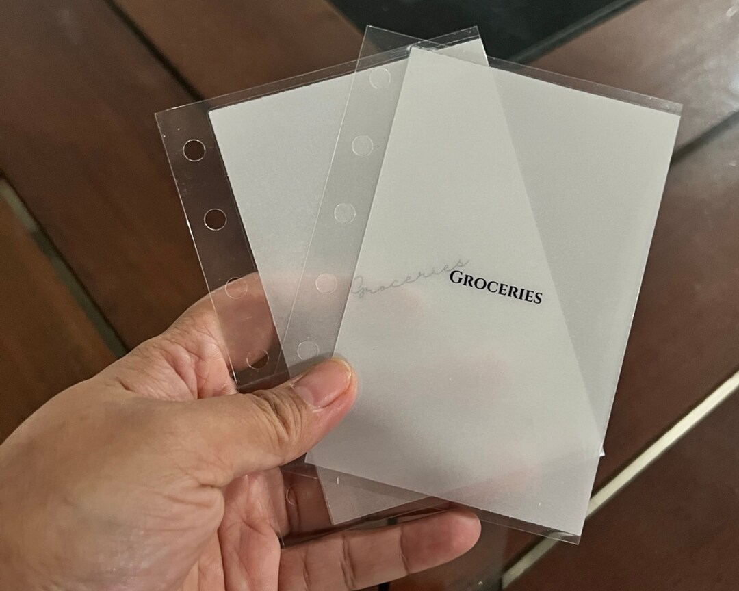 A7 Vellum Laminated Cash Envelopes | Budget Envelopes| Money Envelope ...