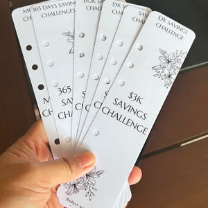 A6 Bookmarks | Budget Binder Divider| Budget Bookmark | Dashboard ...