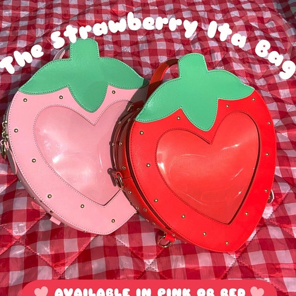 Strawberry Pin Bag - Etsy