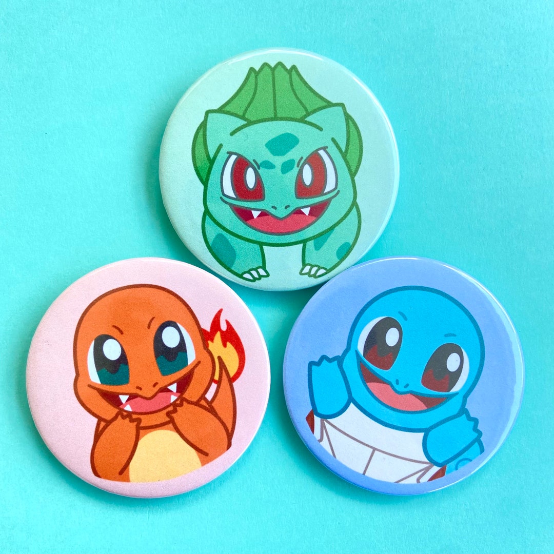 Pokémon Buttons Cute Buttons Anime Buttons Pokémon Gift Pokémon ...