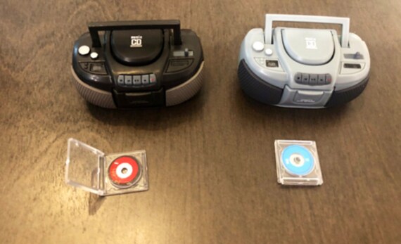 EL001: Miniature CD player/ Miniature boombox — HopeGardenCrafts