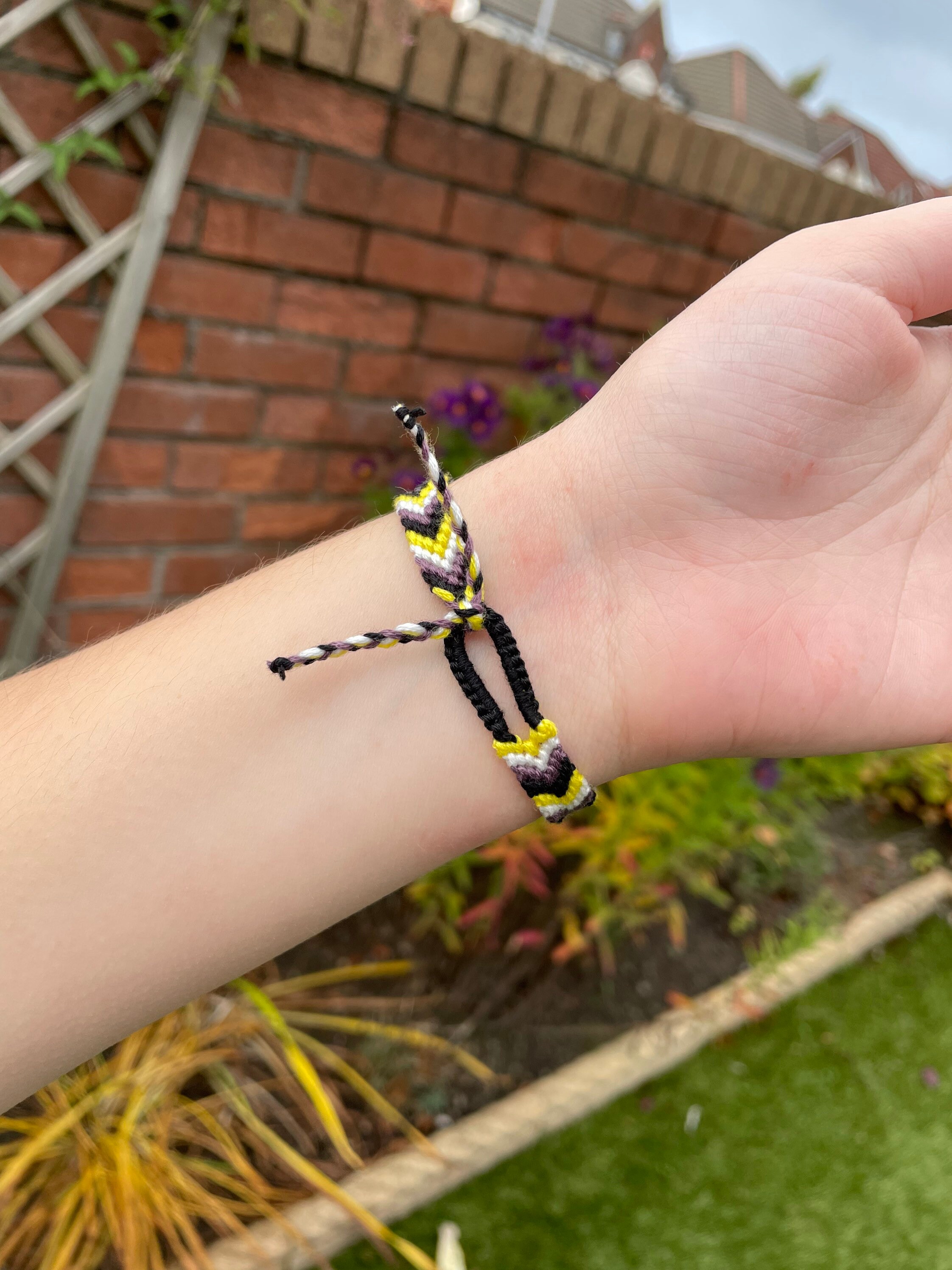 Subtle Non-binary Pride Flag Friendship Bracelet Non-binary - Etsy