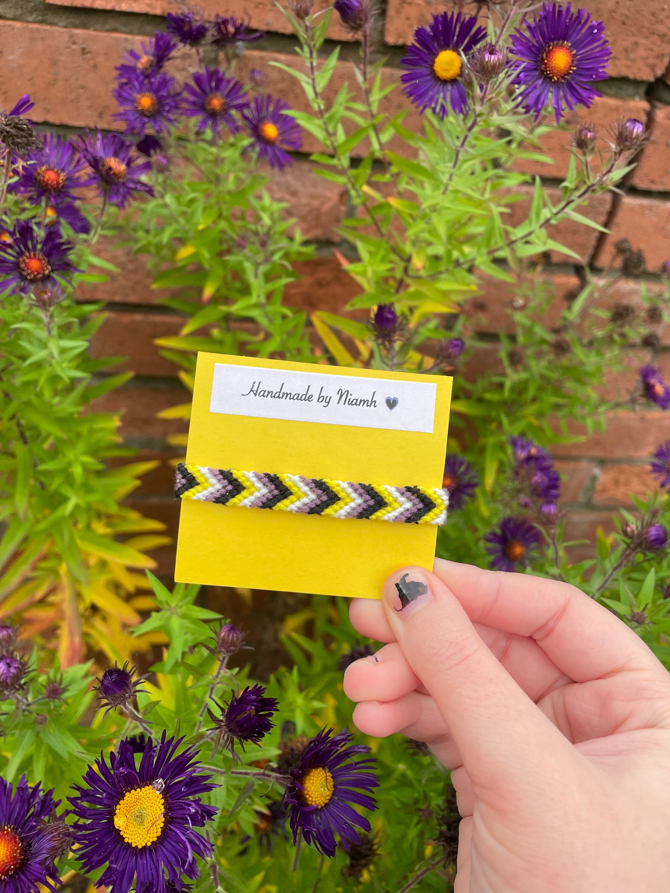Subtle Non-binary Pride Flag Friendship Bracelet Non-binary - Etsy