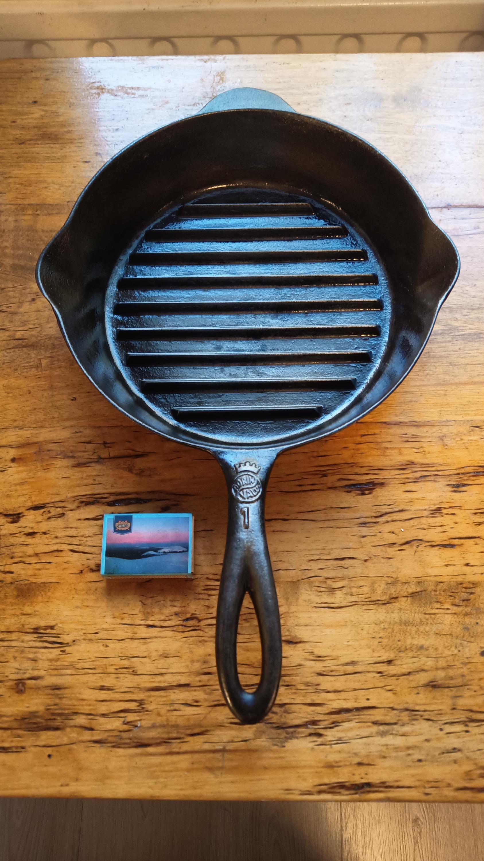 Restored Porin Valu pre-rosenlew cast Iron Grill Pan Made in Finland ...