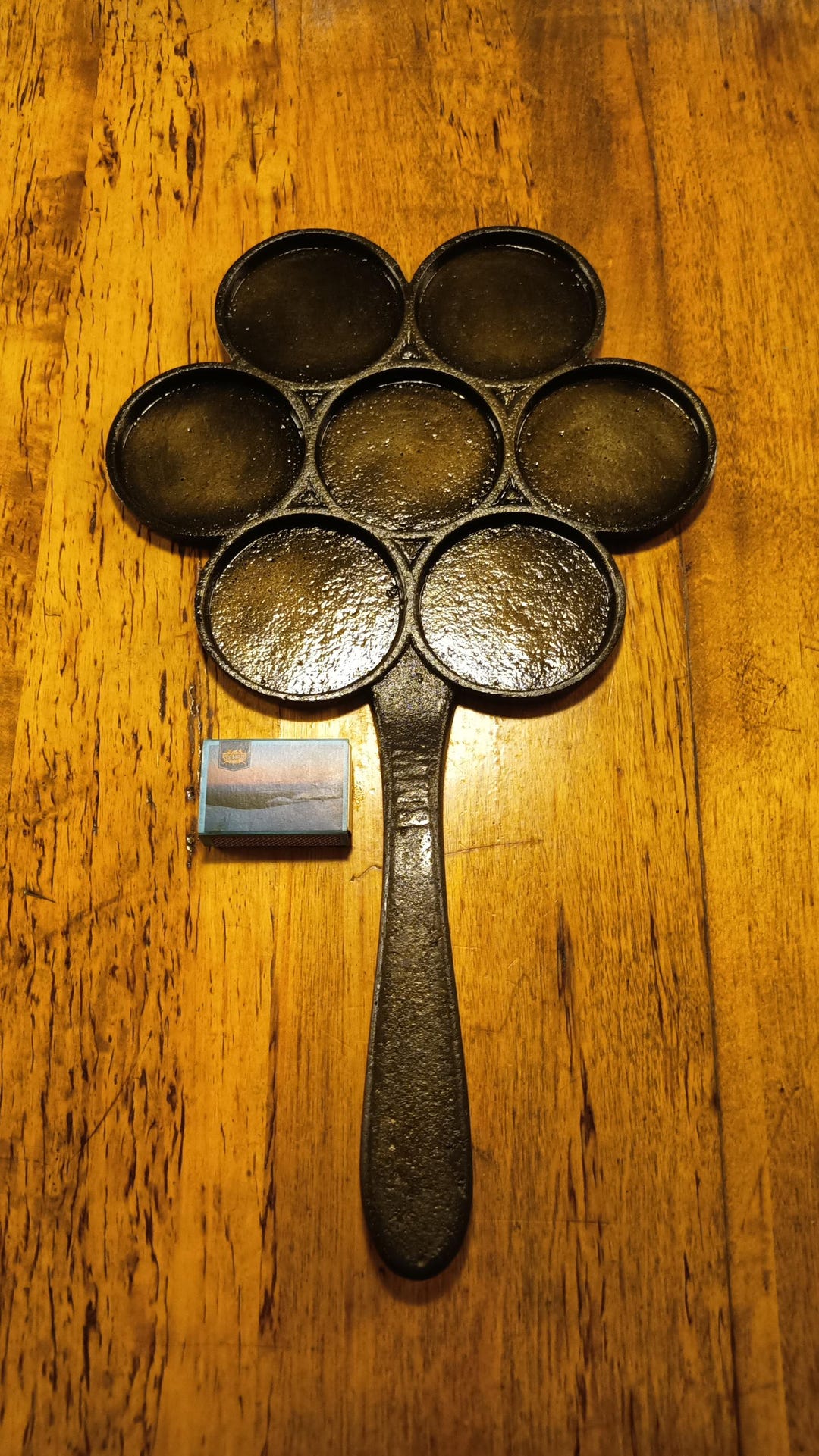 Antique Restored BMW 7 Pit Cast Iron Plett / Swedish Pancake Pan ...