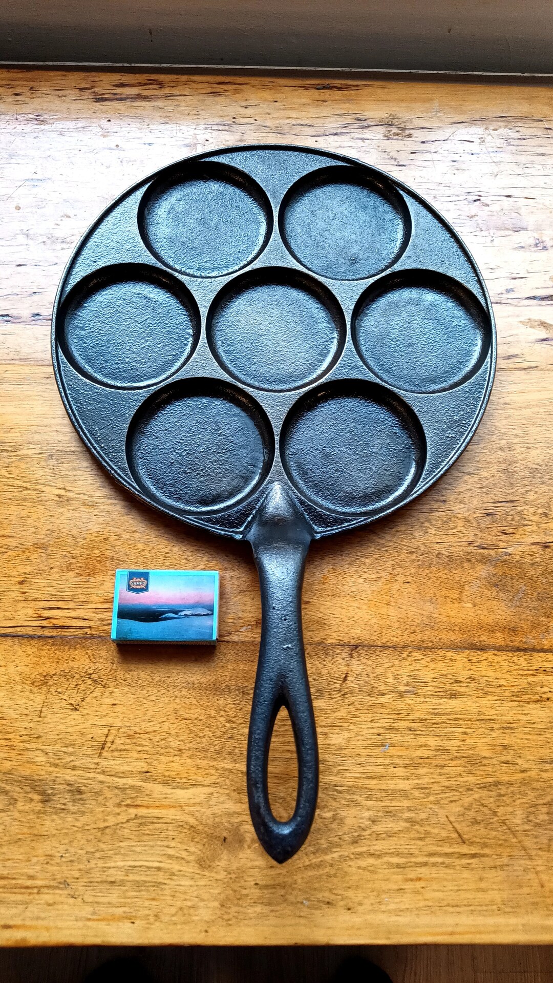 Restored Rosenlew Cast Iron Plett / Swedish Pancake Pan 60s 50s Finland ...