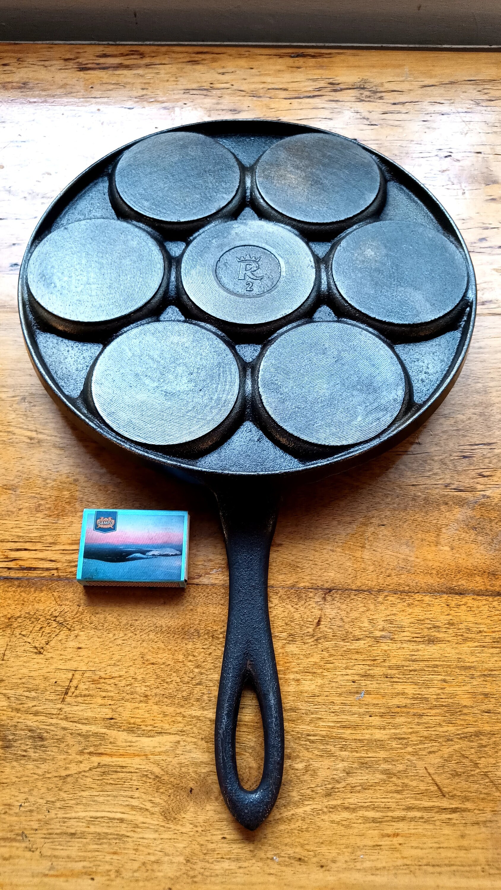 Restored Rosenlew Cast Iron Plett / Swedish Pancake Pan 60s 50s Finland ...