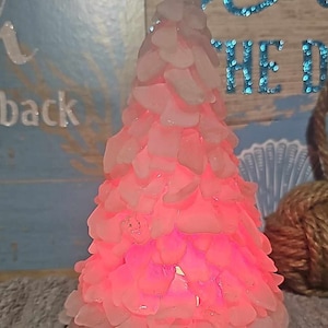 Genuine Caribbean Sea Glass Lighted Tree 7 Inch - Etsy