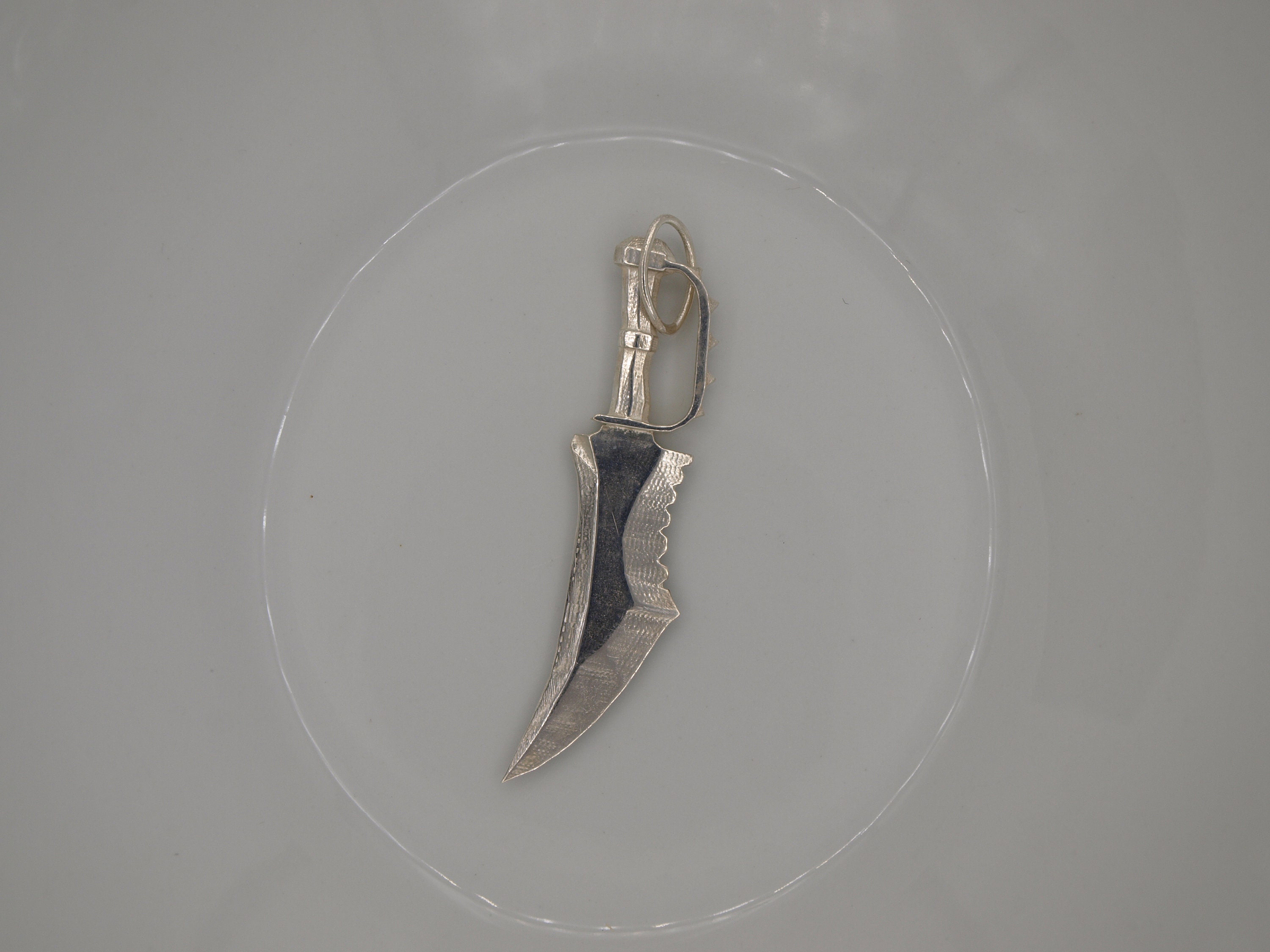 Authentic Fine Silver Sword Like Dagger With Pokey fine Silver Knuckles ...