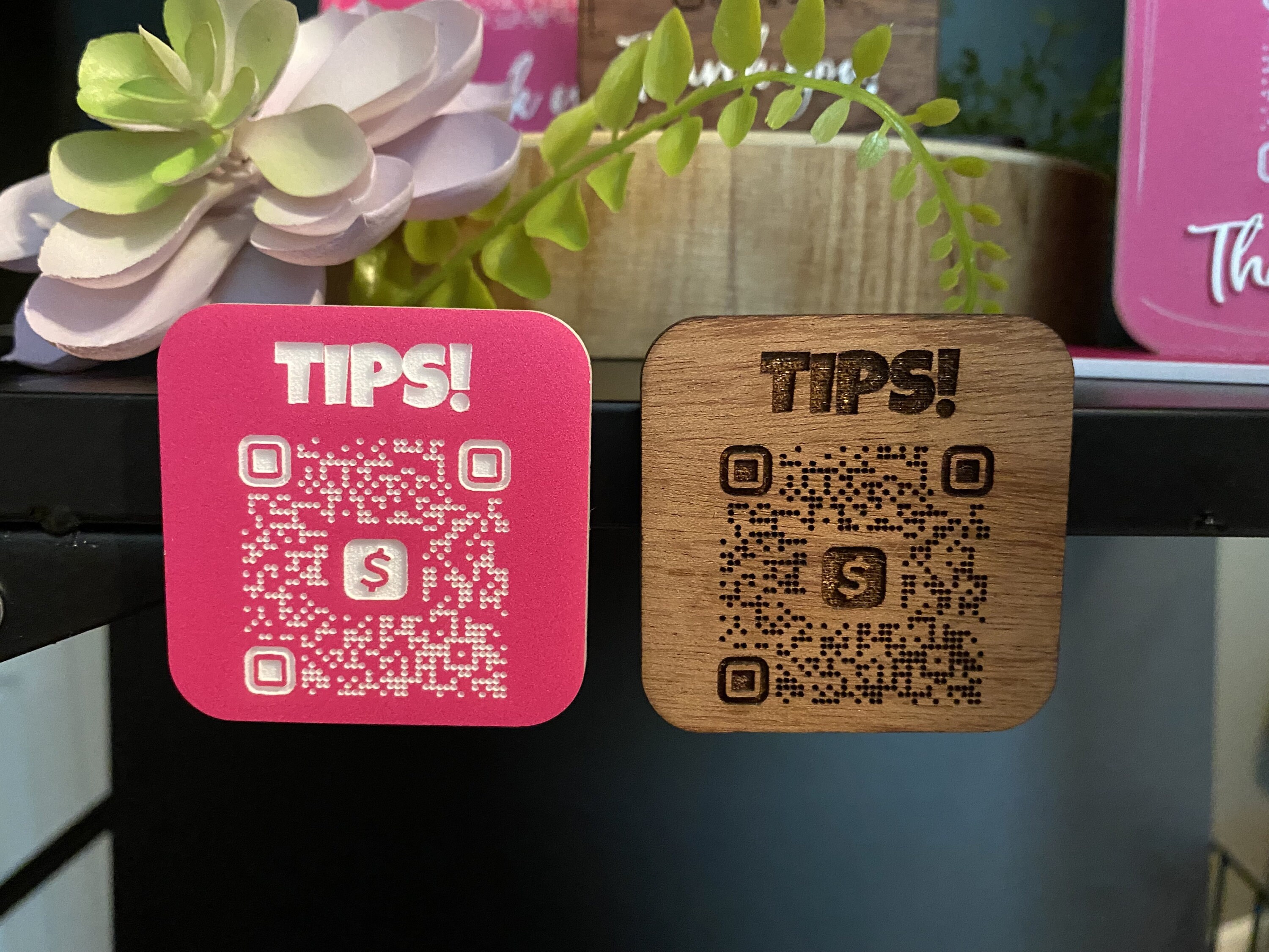 DIGITAL FILE - QR Code Tip Jars and Buttons - Wearable & Magnets - Cash ...