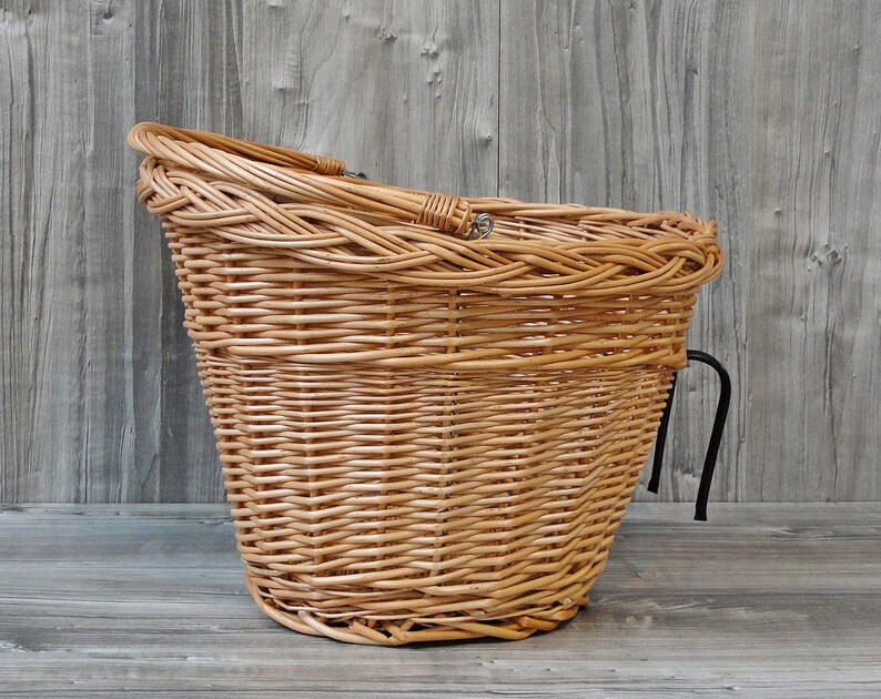 Wicker Bike Basket Hand Made Wicker Basket Front Handlebar - Etsy