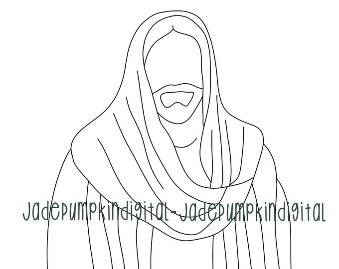 Christ Clipart, Simple Drawings of Christ, Primary Clipart, Jesus ...