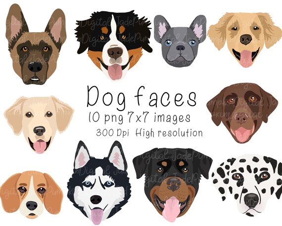 Dog Clipart Dog Clip Art Puppy Clipart Cute Clipart Sets | Etsy