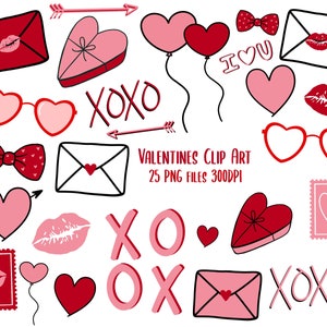 Valentines Day Clip Art, Valentines Day Art Digital Download ...