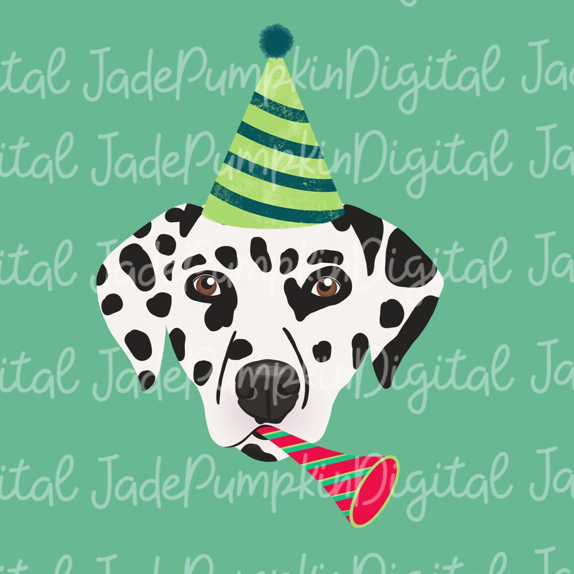 Party Dog Clip Art Birthday Clipart Puppy Clip Art | Etsy