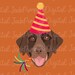 Party Dog Clip Art Birthday Clipart Puppy Clip Art - Etsy
