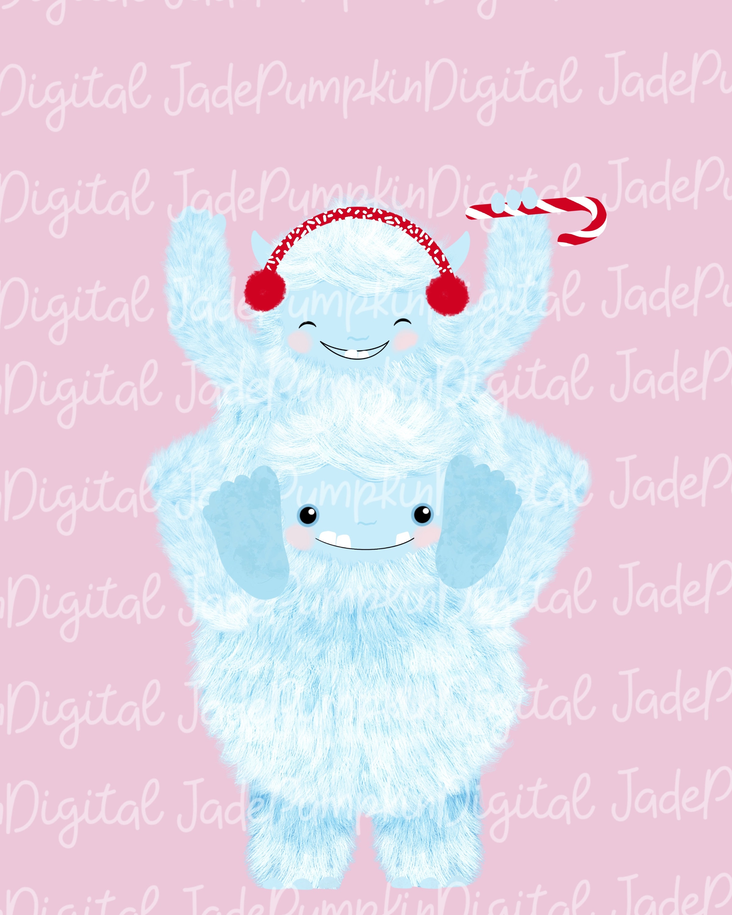 Cute Christmas Clip Art, Yetis, Yeti Clip Art, Abominable Snowman, Snow ...