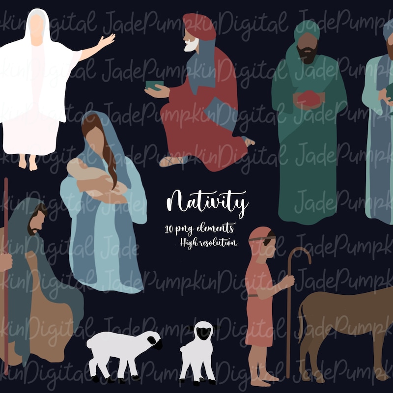 Nativity Clip Art - Etsy