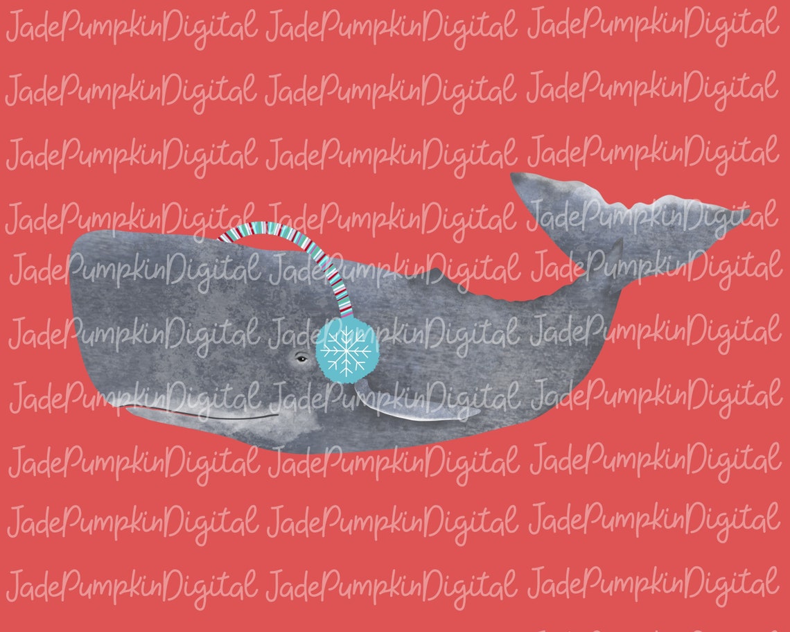 Christmas Clip Art, Whale Christmas Clip Art, Whale Clip Art, Whale ...