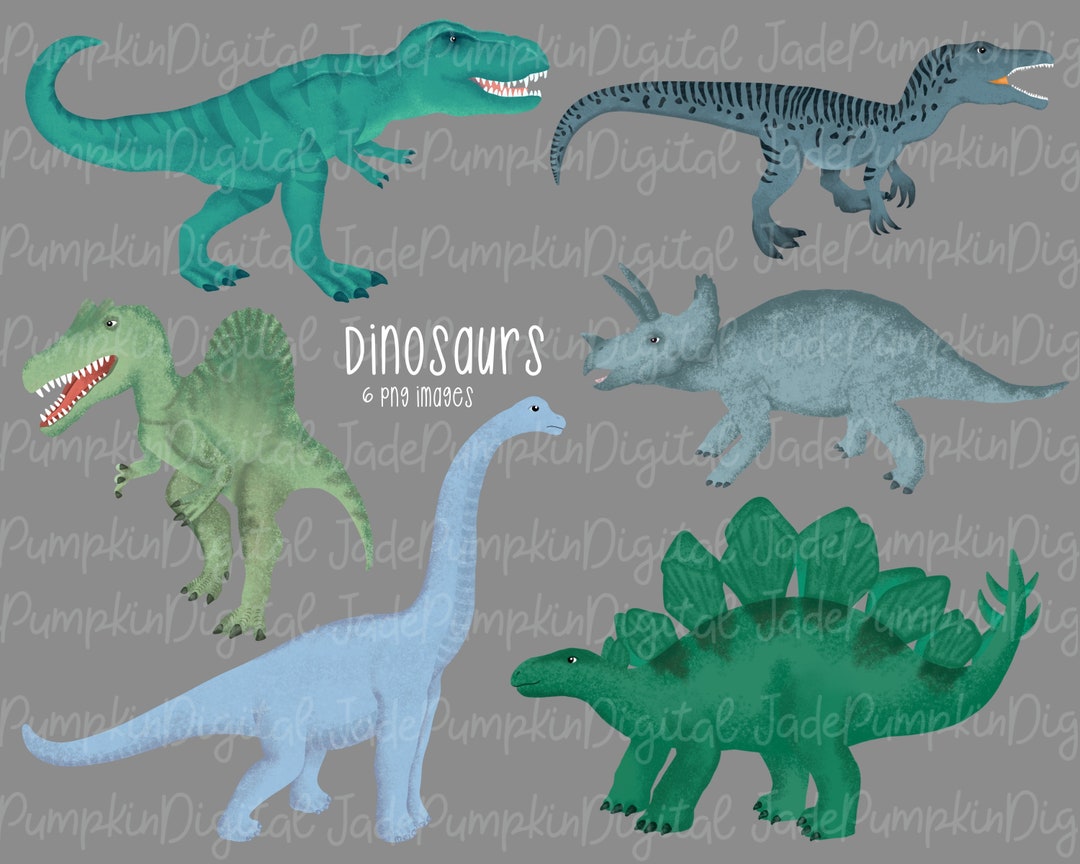 Dinosaur Clipart, Dinosaur Digital Art Files, Dino Clipart, T. Rex Clip ...