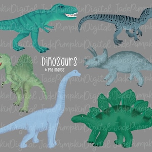 Dinosaur Clipart, Dinosaur Digital Art Files, Dino Clipart, T. Rex Clip ...