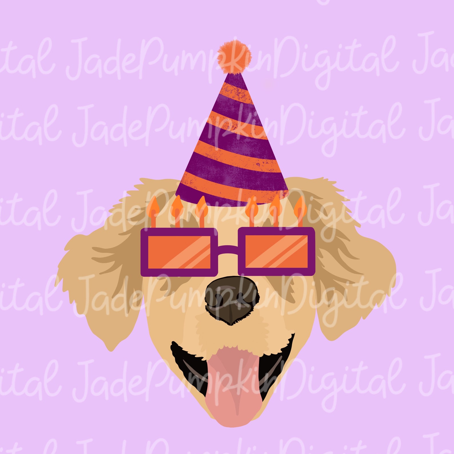 Party Dog Clip Art Birthday Clipart Puppy Clip Art | Etsy