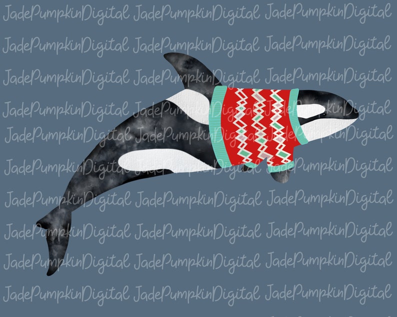 Christmas Clip Art, Whale Christmas Clip Art, Whale Clip Art, Whale ...