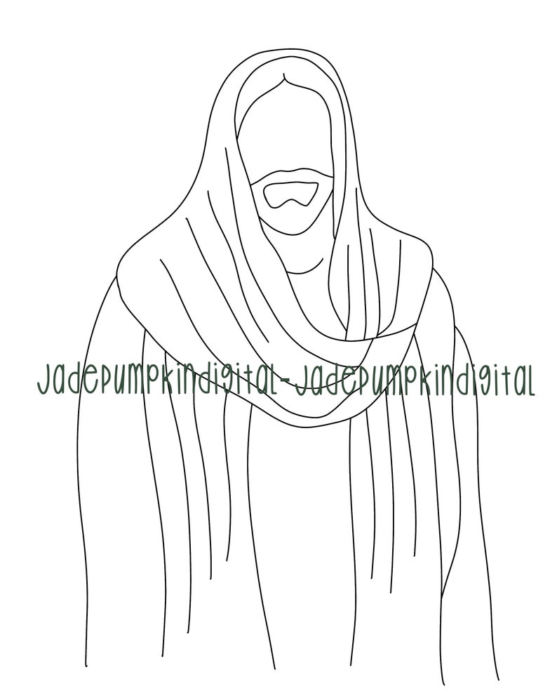 Christ Clipart Simple Drawings of Christ Primary Clipart - Etsy