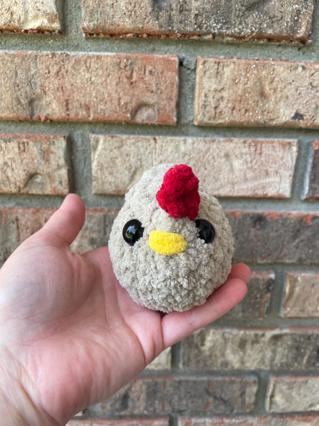 Crochet MINI Chicken Plushie, Color Mushroom - Etsy