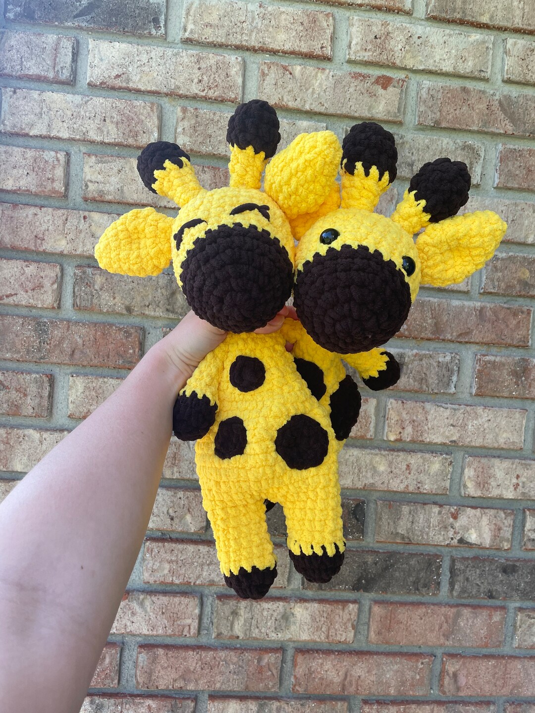 Crochet Giraffe Plushie, Giraffe Lovey, Baby Snuggler, Toddler Toy ...