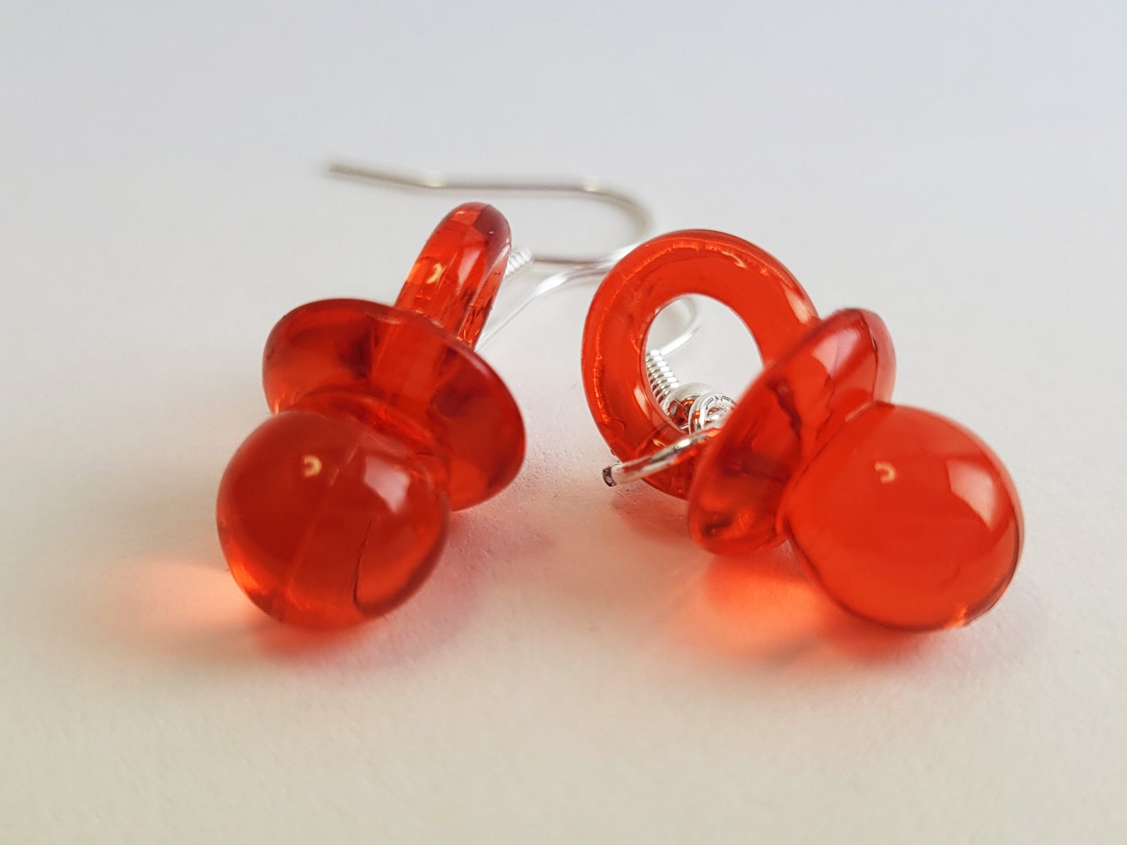 Retro 90s Nostalgia Plastic Pacifier Earrings one Pair | Etsy
