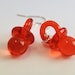 Retro 90s Nostalgia Plastic Pacifier Earrings one Pair - Etsy
