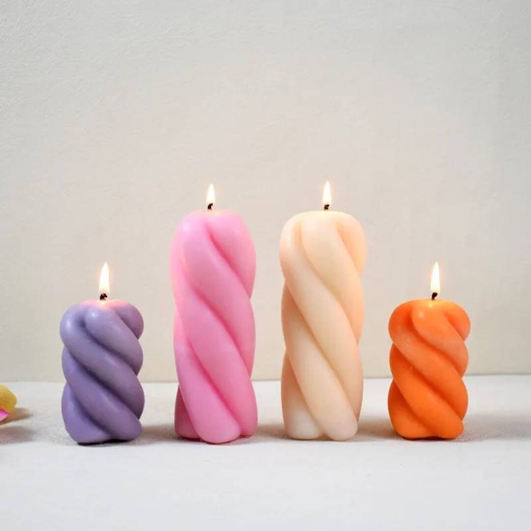 Large Wavy Swirly Aesthetic Food-grade Silicone Mold Candle Making ...