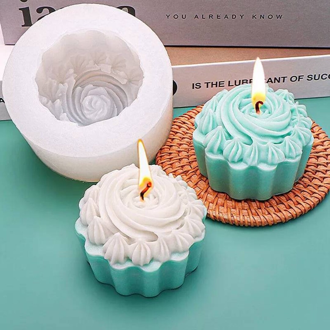 Fake Cake Candle Making Silicone Mold Aesthetic Molds 3D Faked Cakes ...