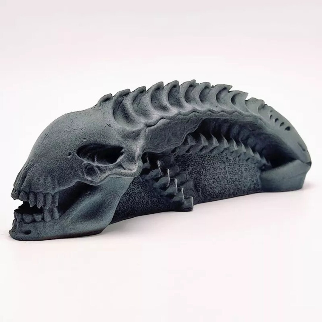 Big Alien Demon Monster Skull Skeleton Corpse Food-grade Silicone Mold ...