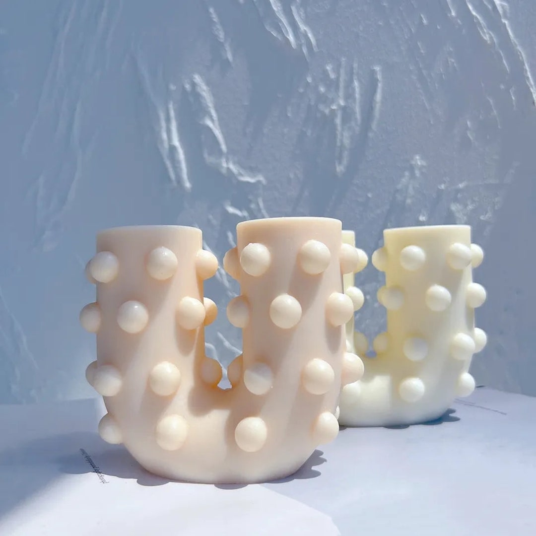 Cool Aesthetic Artistic Abstract 3D Silicone Mold Candle Making Molds ...