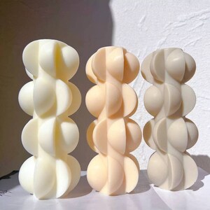 Cool Aesthetic Abstract 3D Silicone Mold Candle Making Sculpture Big ...