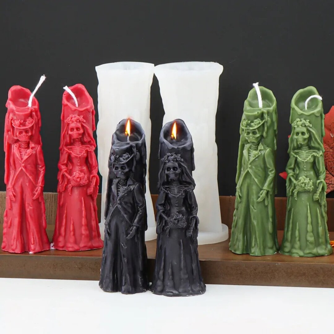 Human Corpse Groom Bride Veiled Veil Food-grade Silicone Mold Halloween ...