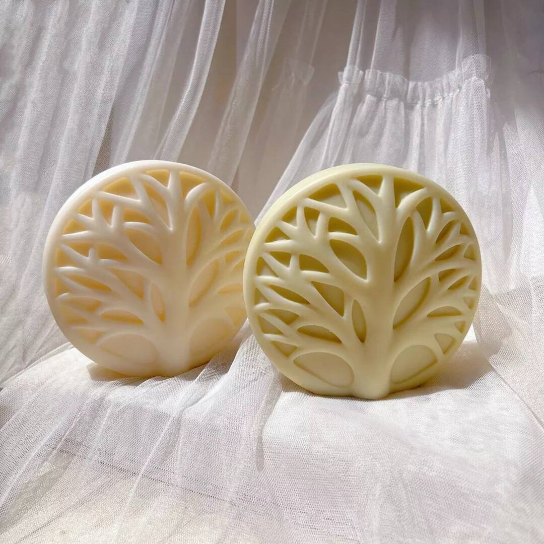 Cool Round Tree of Life Mold 3D Silicone Candle Making Resin Form ...