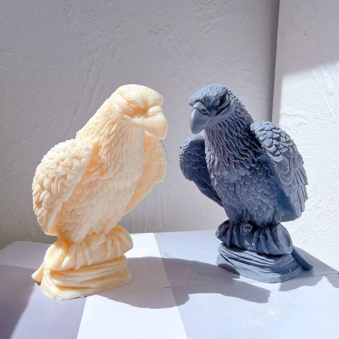 Falkon 3D Eagle Silicone Candle Making Mold Resin Bird Lover Form ...