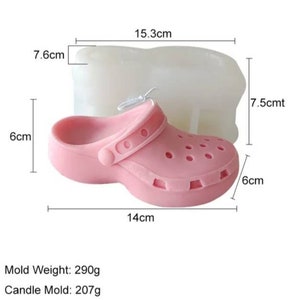 Food-grade Crocs Shaped Silicone Mold 3D Large Big Croc Shoes Shoe ...