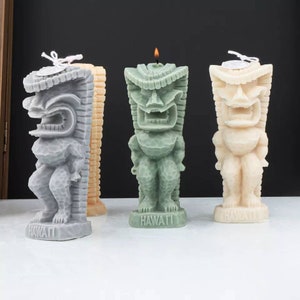 Traditional Hawaiian Tiki Statue Hawaii Tiki Figure Culture Style ...