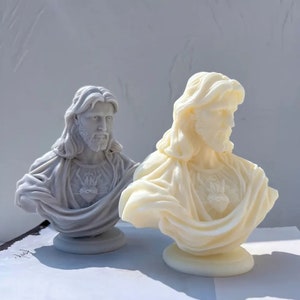 Large Jesus Christ Food-grade Silicone Mold Candle Making Molds ...