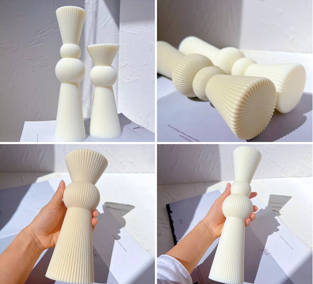 Cool Aesthetic Artistic Abstract 3D Silicone Candle Making Mold ...